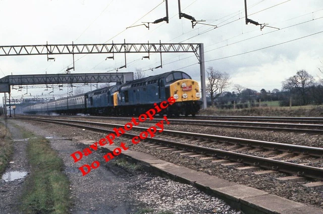 ORIGINAL 35MM Slide Railway Diesel /Steam 40028 / 40086 @ Acton Bridge ...