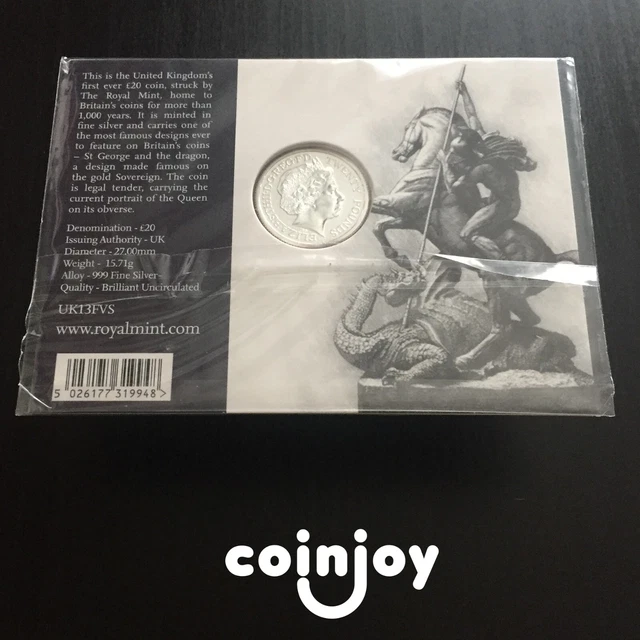 2013 ROYAL MINT 'A Timeless First – George and the Dragon' 0.999 Silver ...