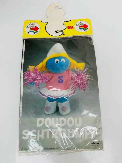 VINTAGE 1980S PLUSH Toy Smurf Smurfette Majorette Cheerleading Outfit ...