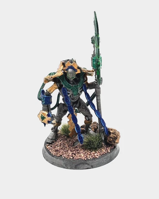 NECRON OVERLORD NECRONS Warhammer 40K Indomitus 9th Edition painted EUR ...