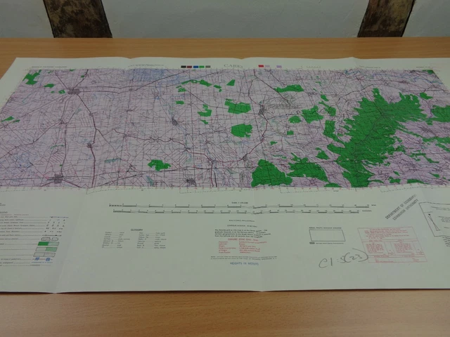 WW2 US ARMY Map of ROMANIA entitled "CAREI" (War & Navy Department) EUR ...