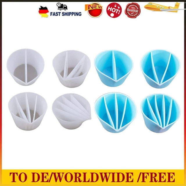 SPLIT COLOR MIXING Cups for Paints 2/3/4/5 Channels Pouring Cup ...