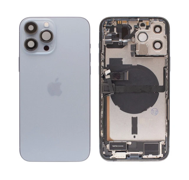 IPHONE 13 PRO Max Housing Back Replacement Sierra Blue With Small Parts ...