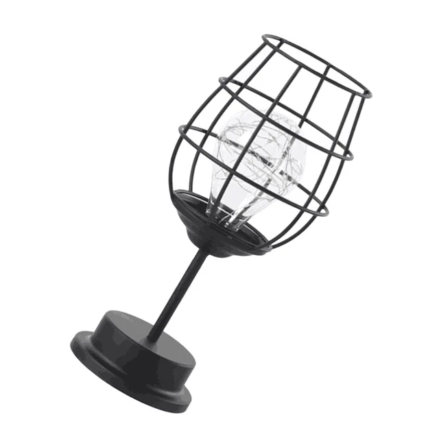 WIRE CAGE TABLE Lamp Industrial Table Lamp Industrial Bedside Lamps £24 ...