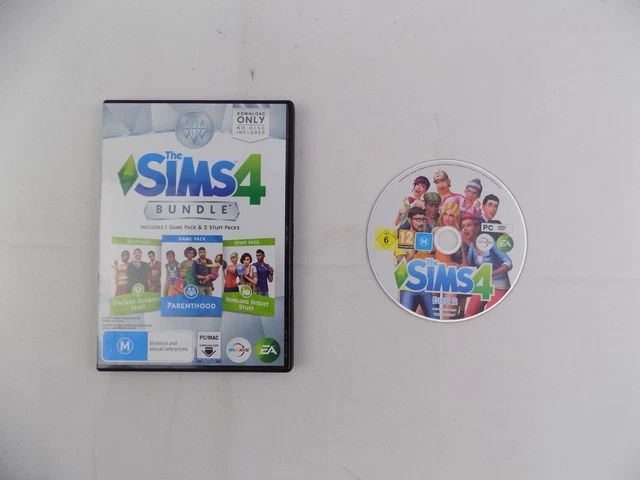 MINT DISC PC The Sims 4 IV Bundle Inc Vintage Garden Stuff, Parenthood ...