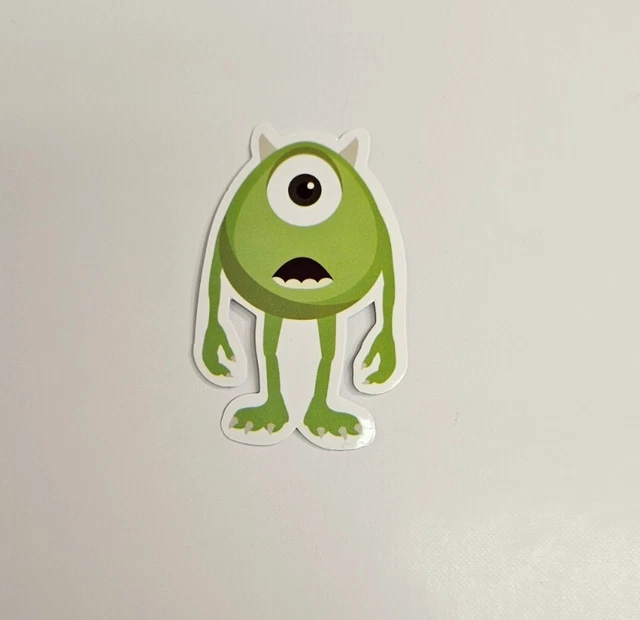 MIKE FROM MONSTERS Inc Laptop Sticker / Pixar Cartoon Waterproof Decal ...