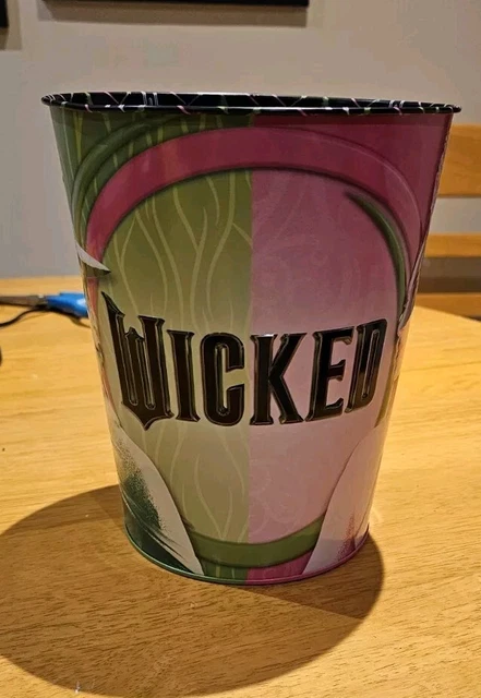 WICKED MOVIE GLINDA / Elphaba Popcorn Bucket / Tin Cinema Merchandise ...