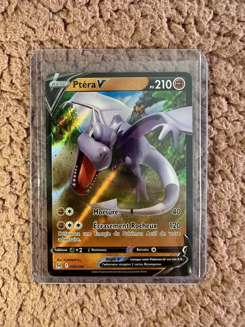 CARTE POKÉMON PTÉRA V 92/196 - Origine Perdue EB11 FR EUR 0,50 - PicClick FR