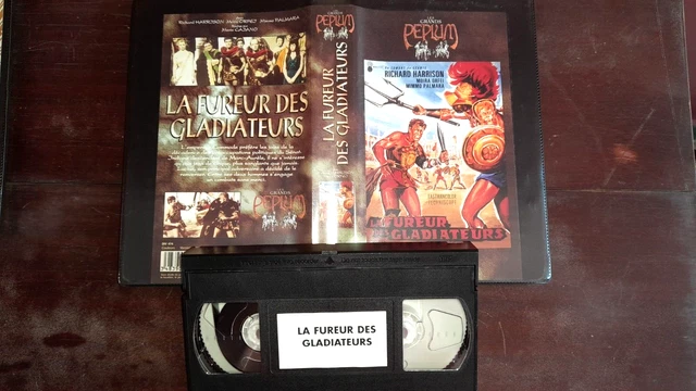 VHS LA FUREUR des gladiateurs PEPLUM Richard Harrison, Moira Orfei Mimmo Palmara EUR 12,00 ...