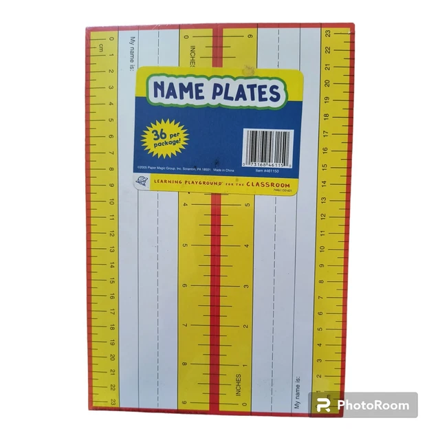 DESK NAMEPLATES STUDENT Classroom Name Tags for Teachers 36-Pack School ...
