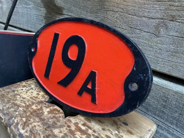 VINTAGE CAST RAILWAY Locomotive Shed/Bridge Plate? The Royal Label ...