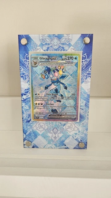 GLACEON EX POKÉMON Extended Art Display Screw Stand Case £15.00 ...