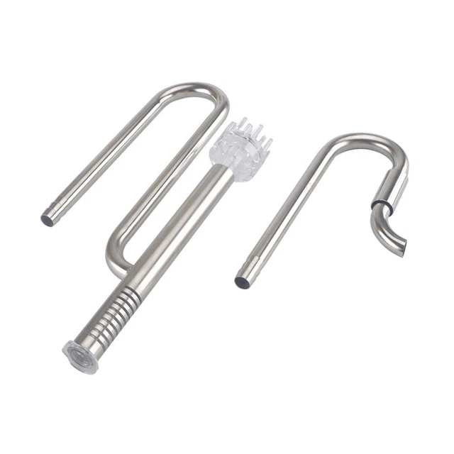 INFLOW OUTFLOW LILY Pipe For Aquarium Filter Planted Tank Stainless ...