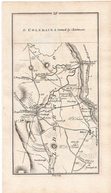 TAYLOR SKINNER IRELAND Map Coleraine Dungiven Portrush Swatragh Garvagh ...