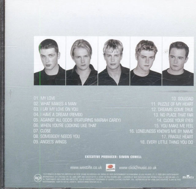 WESTLIFE COAST TO Coast CD Europe Rca 2000 CD. Has info sticker on ...