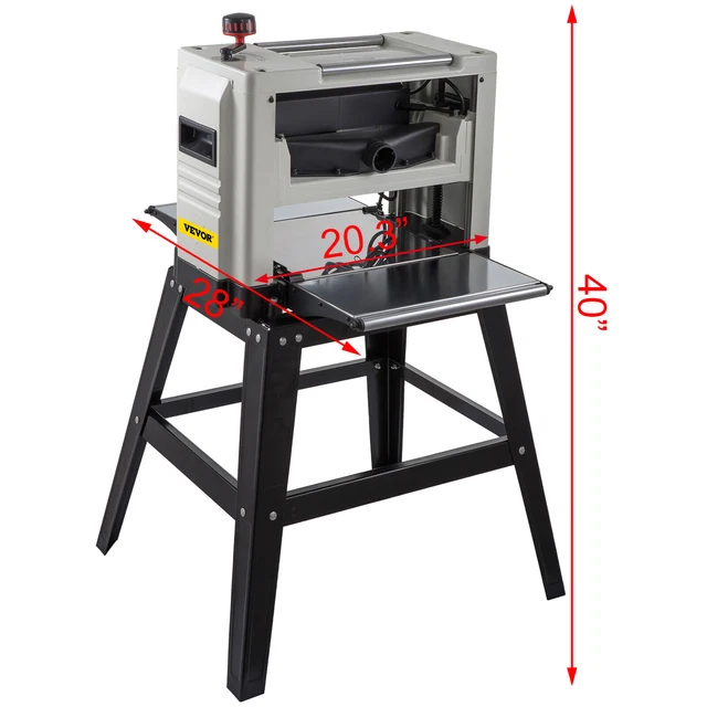 VEVOR PIALLA ELETTRICA Filo e Spessore Pialla da Banco per Legno 12"/12 ...