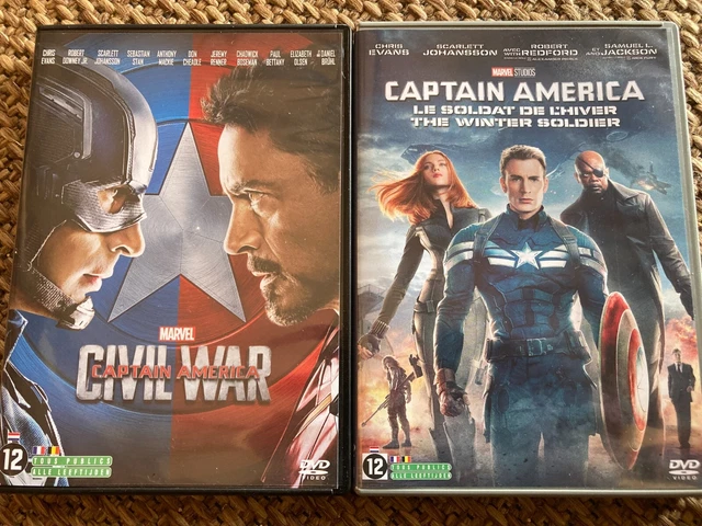 LOT 2 DVD Captain America : Civil war et Le soldat de l'hiver EUR 14,00 ...