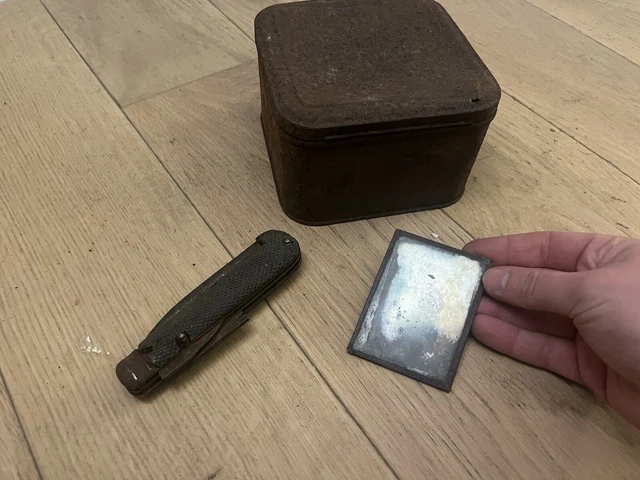 LOT ANGLAIS WW1 Somme Ration Miroir Knife Trench British 14-18 UK EUR ...