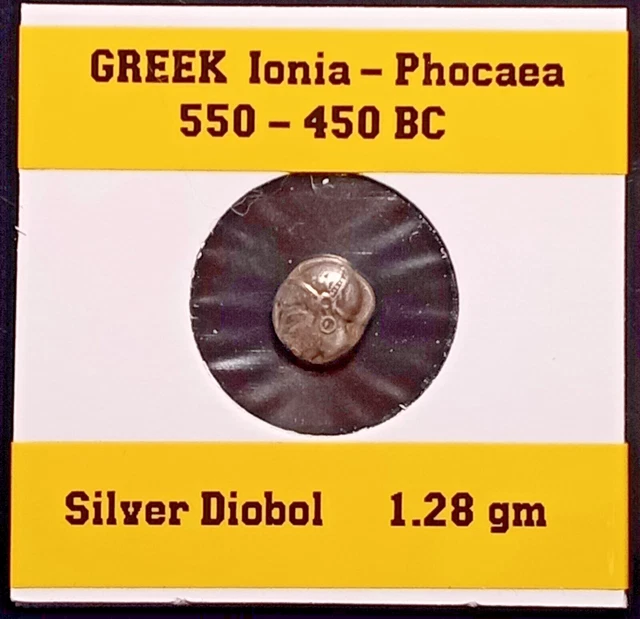 ANCIENT GREEK IONIA Phocaea 6th-5th BC AR diobol or hemidrachm - 1.28 ...