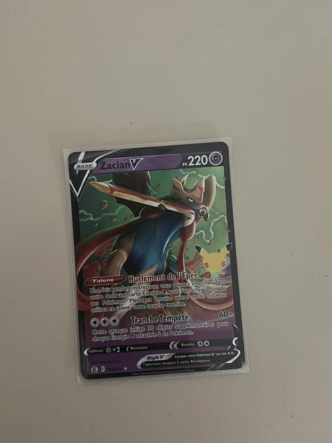 CARTE POKÉMON : Zacian V 016/025 EB7.5 Célébrations 25 Ans FR NEUF EUR 1,00 - PicClick FR