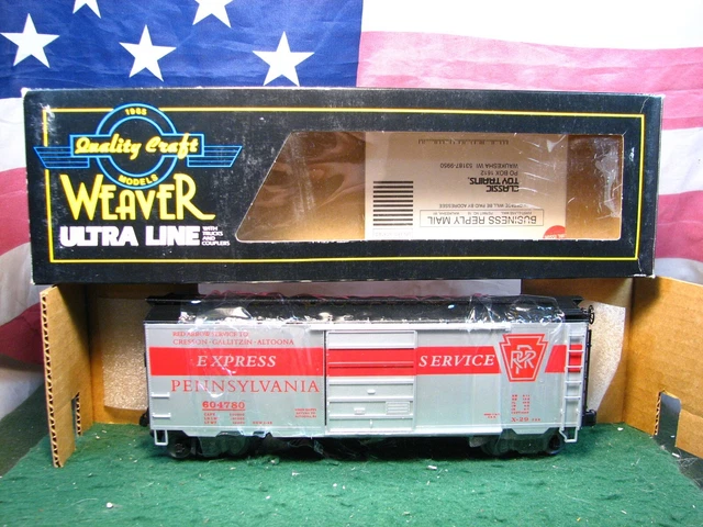 WEAVER PENNSYLVANIA PRR Express Service 40 foot PS-1 Box Car # 604780 ...