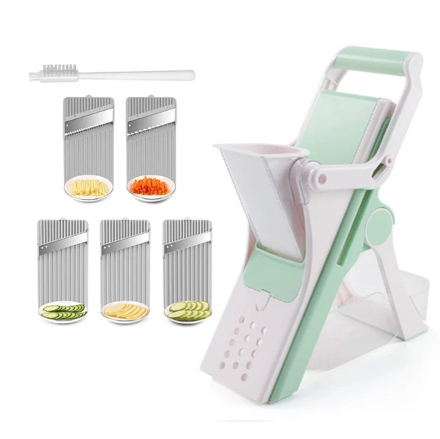 CHEESE GRATER ROTARY Handheld Fruit Vegetable Slicer Shredder 5 Drum ...