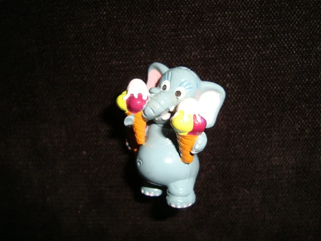 VINTAGE KINDER SURPRISE Egg Elephant Holding Ice Cream Cones Figure 1" $7.99 - PicClick CA