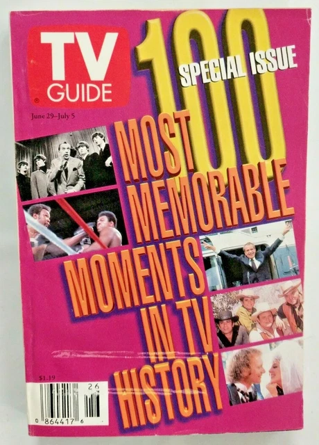 TV GUIDE MAGAZINE June 29-July 5 1996 Most Memorable Moments In Tv ...