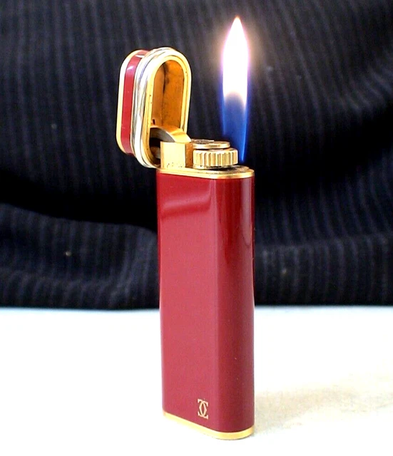 BRIQUET ANCIEN @ CARTIER Trinity Laque @Lighter * Feuerzeug * Accendino ...