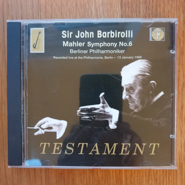 MAHLER / SIR John Barbirolli Conducting Berliner Philharmoniker Symphony No 6 CD EUR 69,99 ...