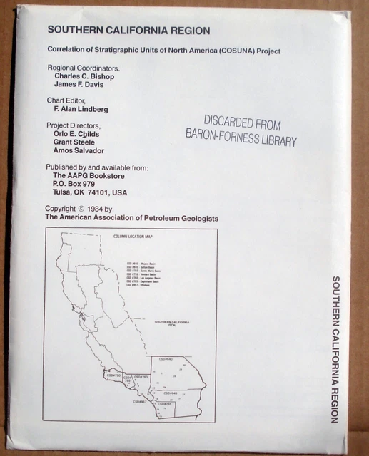 COSUNA GEOLOGIC STRATIGRAPHIC Correlation Map Chart Great Basin Region ...