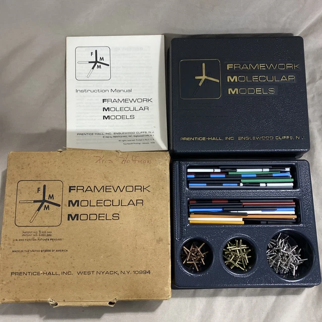 VINTAGE FRAMEWORK MOLECULAR Models Kit - Prentice-Hall 1965 Science ...