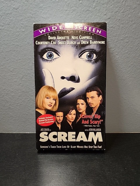 SCREAM (VHS/VCR TAPE, 1997) Wes Craven Ghostface Slasher Horror Classic ...