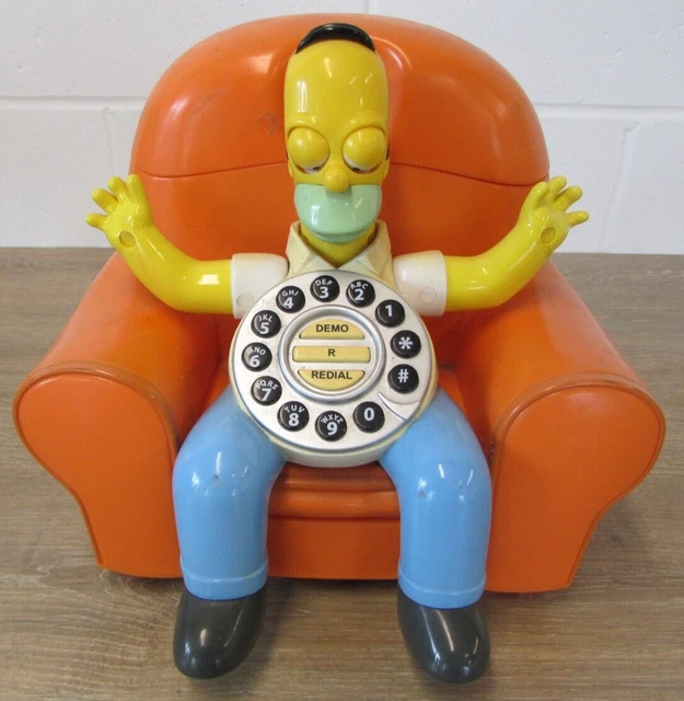 THE SIMPSONS AT Home Homer Simpson Model 805 Animated Phone Spares ...