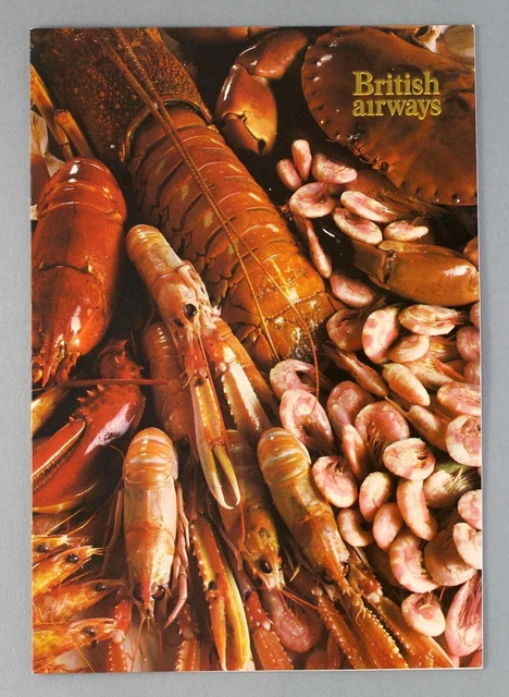 BRITISH AIRWAYS FIRST Class Vintage Airline Menu The Mandarin Hotel ...