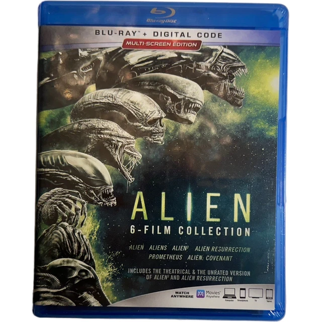 ALIEN: 6-FILM COLLECTION (Blu-ray + Digital Code) Factory Sealed New ...