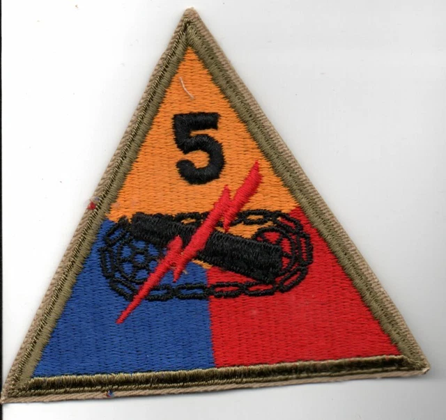WORLD WAR II US Army 5th ARMORED Division Patch £4.66 - PicClick UK