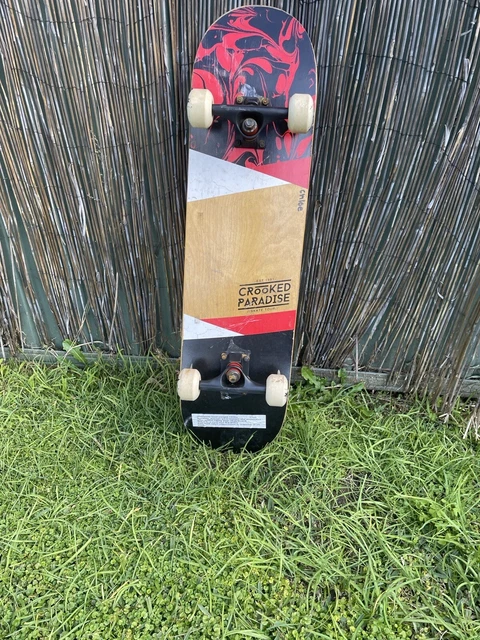 CROOKED PARADISE SKATEBOARD Skate Board Deck Double Kicker Black #1 ...