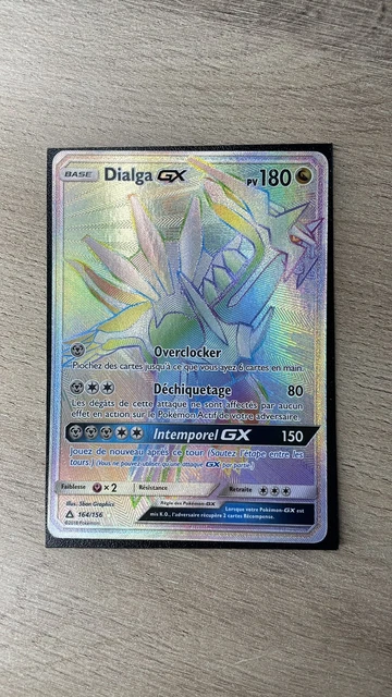CARTE POKÉMON DIALGA GX FA Rainbow Secrete 164/156 SL5 - Ultra Prisme ...