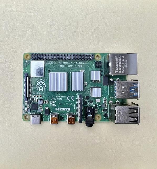 RASPBERRY PI 4 Model B, 4GB DDR4 RAM Single Board Computer (RPI4-MODBP ...