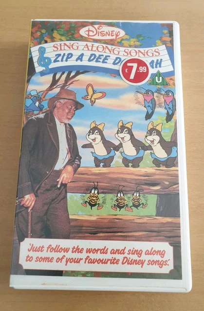 DISNEY ZIP A Dee Doo Dah Video VHS Sing Along Songs, Untested £16.32 ...