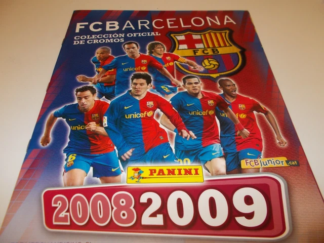 BARCALONA EMPTY STICKER album panini 2008 2009 with order form Spain la ...