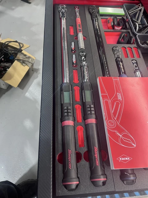 JUEGO DE LLAVES de torsión digitales Snap-on 3 PIEZAS 1/4 3/8 1/2 COMO ...