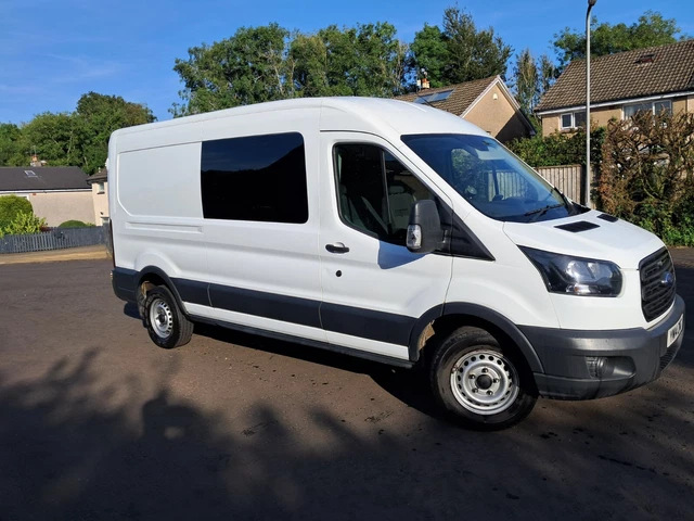FORD TRANSIT, HIGH ROOF LWB PANEL VAN, L3 H3, White, crew cab/camper £ ...