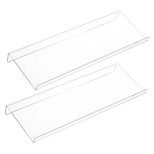2 PACK COMPUTER Tilted Keyboard Holder, Clear Acrylic Stand-PC Keyboard ...