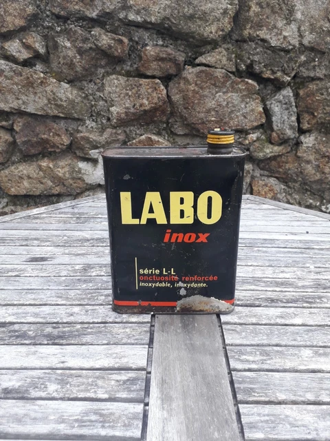 ANCIEN BIDON D'HUILE LABO inox 2 litres " vide " EUR 14,00 - PicClick FR