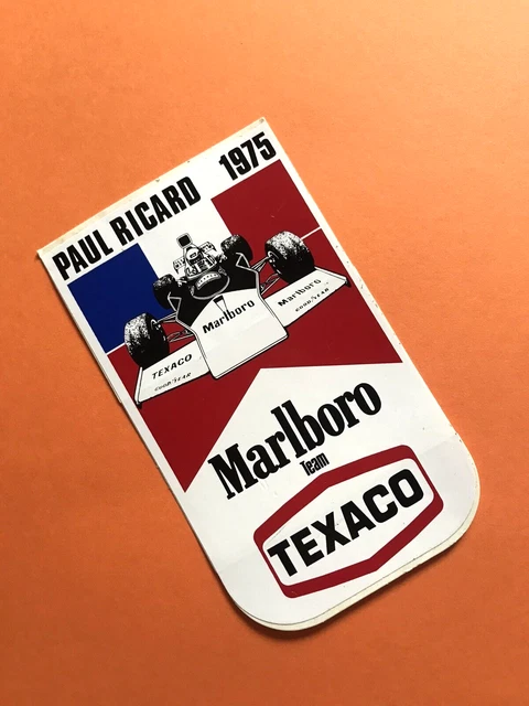 ORIGINAL F1 RACE Paul Ricard Gp 1975 Period Race Sticker £4.99 ...