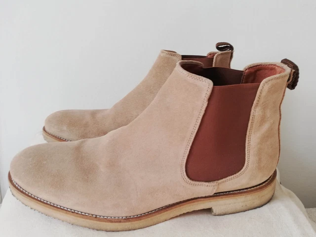 GARMENT PROJECT CHELSEA Boot -Beige Suede w. Gum Sole - EU44 - UK 9.5 £ ...