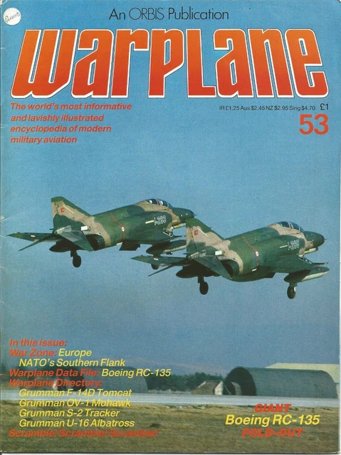WARPLANE #53 BOEING RC-135, Grumman Tomcat, Mohawk, Tracker, Albatross ...
