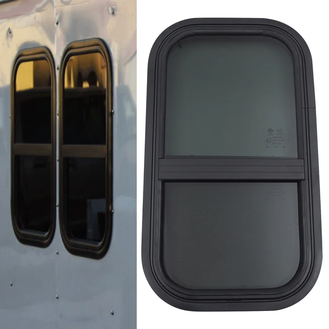 RV CAMPER WINDOW Teardrop Vertical Trailer Sliding Window 12 x 22 ...